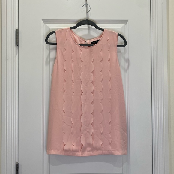 Banana Republic | Tops | Banana Republic Light Pastel Pink Scallop ...
